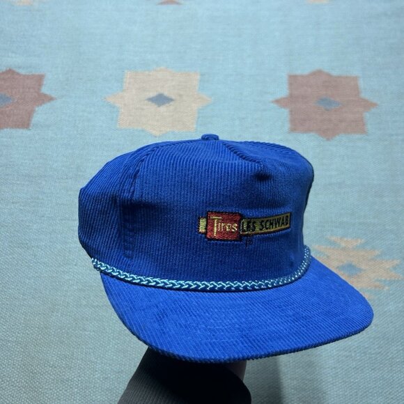 Unbranded | Accessories | Vintage Snapback Hat Corduroy Cap Les Schwab ...